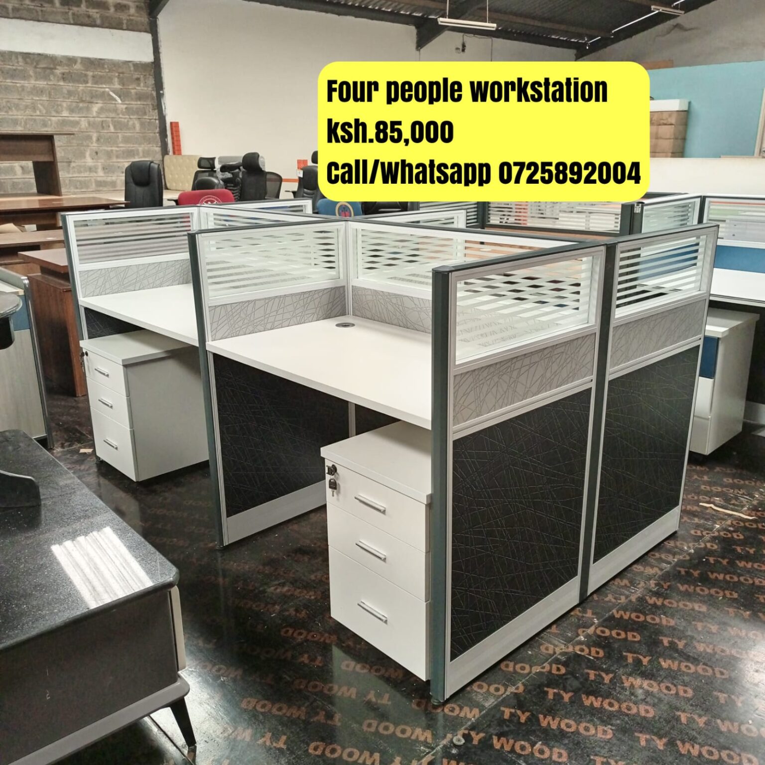 4-People Workstations - Diamond Furniture